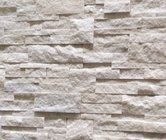 Cream / White Quartz Mosaic Tiles Backsplash , Natural Stone Bathroom Mosaic Wall Tile