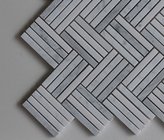 Cararra Grey Stone Mosaic Tile Micro Herringbone Marble Mosaic For Wall Decoration