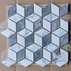 Cubic Shaped External Garden Mosaic Tiles Border Mosaic Path Tiles For Kitchen Backsplash