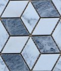 Cubic Shaped External Garden Mosaic Tiles Border Mosaic Path Tiles For Kitchen Backsplash
