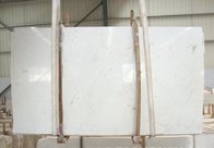 White Kitchen Marble Countertops And Backsplash , Huge Marble Tile Countertops
