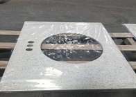 Meduim Grain Solid Surface Quartz Countertops , Commecial Quartz Composite Countertops
