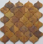 Modern Small Bronze Metallic Mosaic Tiles For Interior Projects 8mm Thick