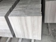 Modern Marble Bathroom Floor Tile , Wood Grain Natural Stone Shower Tile
