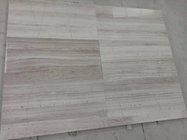 Modern Marble Bathroom Floor Tile , Wood Grain Natural Stone Shower Tile