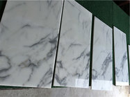 White Calacatta Marble Natural Stone Tile For Bathroom 10mm Thickness