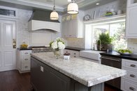 White Spring Granite Slab Countertop Whites Grays Deep Reds Kitchen Vanity Tops