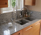 G640 Bianco Sardo Granite Stone Kitchen Worktops Customized Size