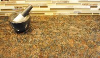 Coffee Brown Granite Kitchen Stone Slab Countertop Table Top Polished  Brushed
