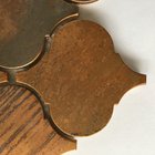 Factory Supply Bronze  Metallic Copper Tiles Lantern Design For Kitchen Backsplash Metal Tiles