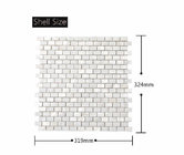 Morden Luxury White Pearl Mosaic Tile Brick Design For Wall Cabinet Chair